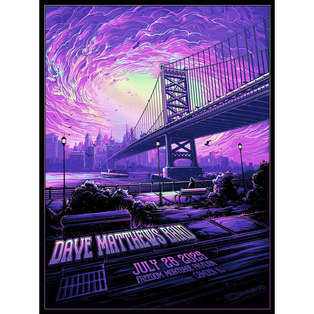 Dave Matthews Band - Freedom Mortgage Pavillion - Foil – Prints of Thieves